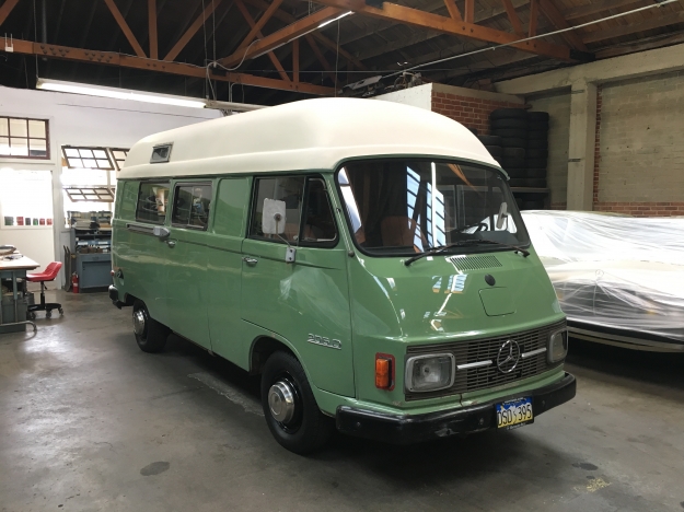 Mercedes Motoring - 1971 206D Hanomag Camper